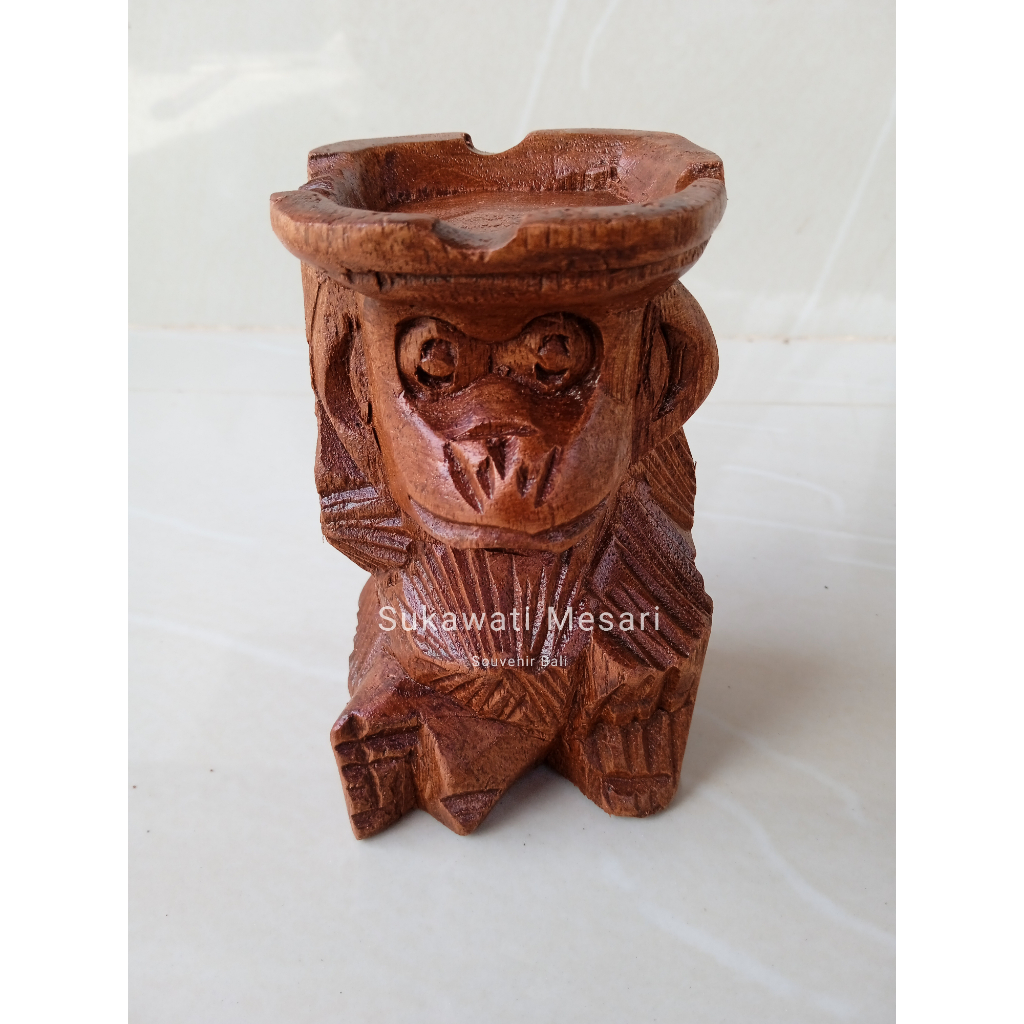 Jual Asbak Monyet Mini Monkey Ashtray Basket Kayu Animal Series ...