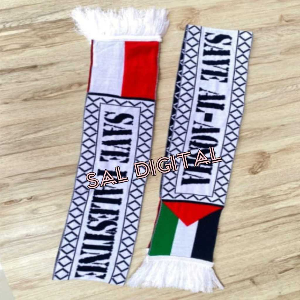 Jual Syal Rajut Palestina / Syal Rajut komputer / Syal Palestine ...