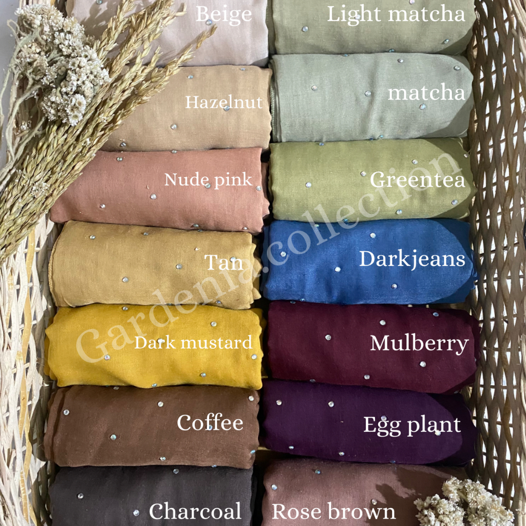 Jual VOL.2 HIJAB CRYSTAL PREMIUM WARNA FAVORIT MANIK CRYSTALS BY ...