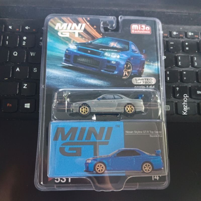 Jual MINI GT 531 MIJO CHASE NISSAN SKYLINE GTR R34 TOP SECRET BAYSIDE ...