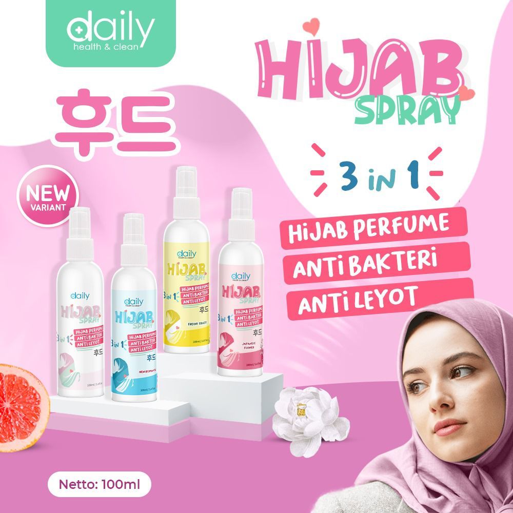 Jual DAILY HIJAB SPRAY / SPRAY HIJAB ANTI LEYOT / PARFUM HIJAB ...