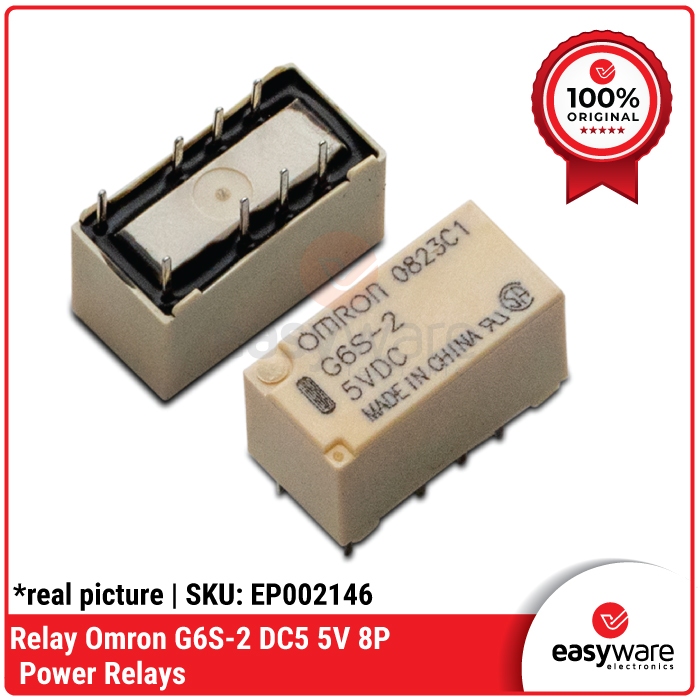 Jual Relay Omron G6S-2 DC5 5V 8P 5V DPDT Relays | Shopee Indonesia