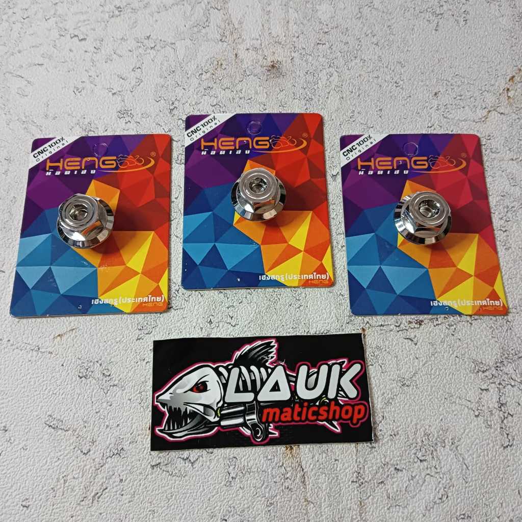 Jual BAUT TUTUP OLI GARDAN MIO STAINLESS CHROME 2 KUNCI ORIGINAL HENG ...