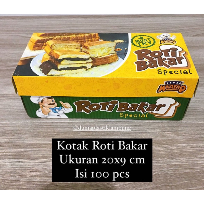 Jual Kotak roti bakar ukuran 20x9cm (isi 100 lembar) | Shopee Indonesia