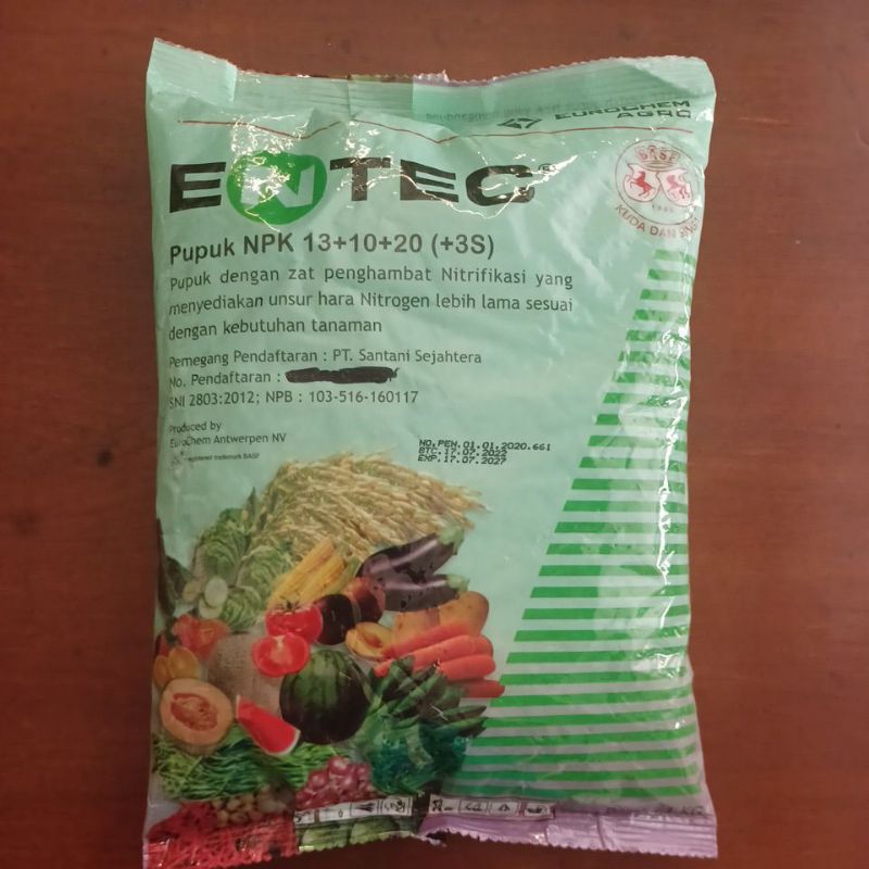 Jual PUPUK NPK ENTEC 13+10+20 (+3S) kemasan 1 KG | Shopee Indonesia