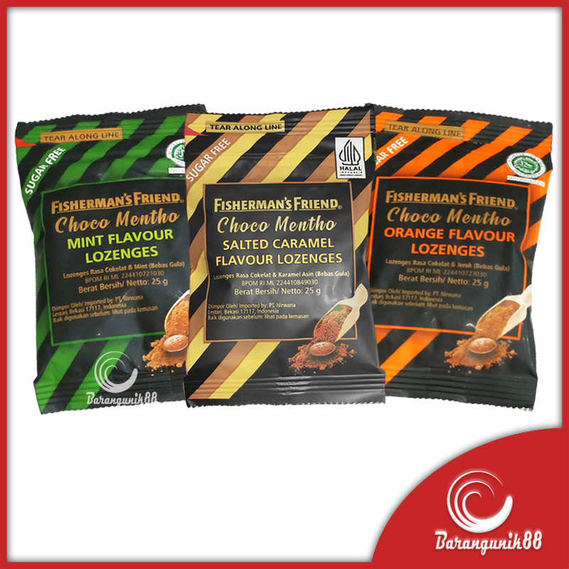 Jual Permen Fisherman's Friend 25 gram Choco Mentho Mint Orange ...