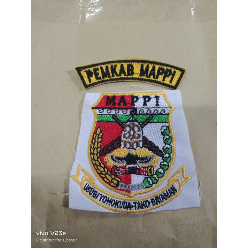 Jual LOGO BORDIR MAPPI BETGE PROVINSI JAYAPURA LOGO PAPUA BET PROVINSI ...
