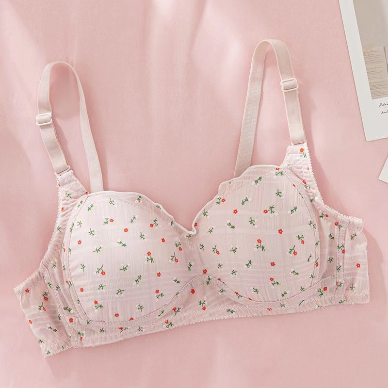 Jual HOHO_HWANG (B-167) BRa women bra BH RENDA corak Bunga PUSH UP busa ...