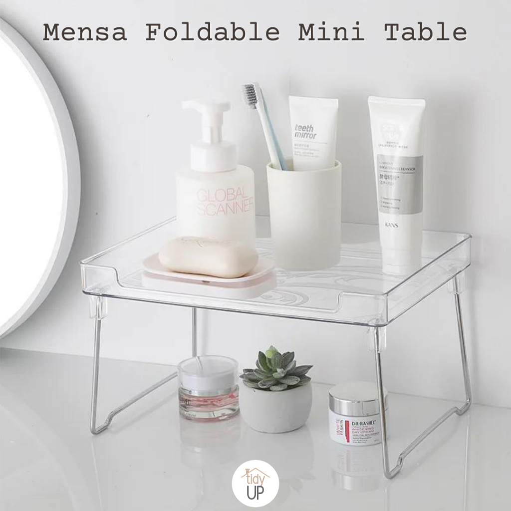 Jual [Tidy Up] MENSA Foldable Mini Table / Meja Lipat Kecil Transparan ...