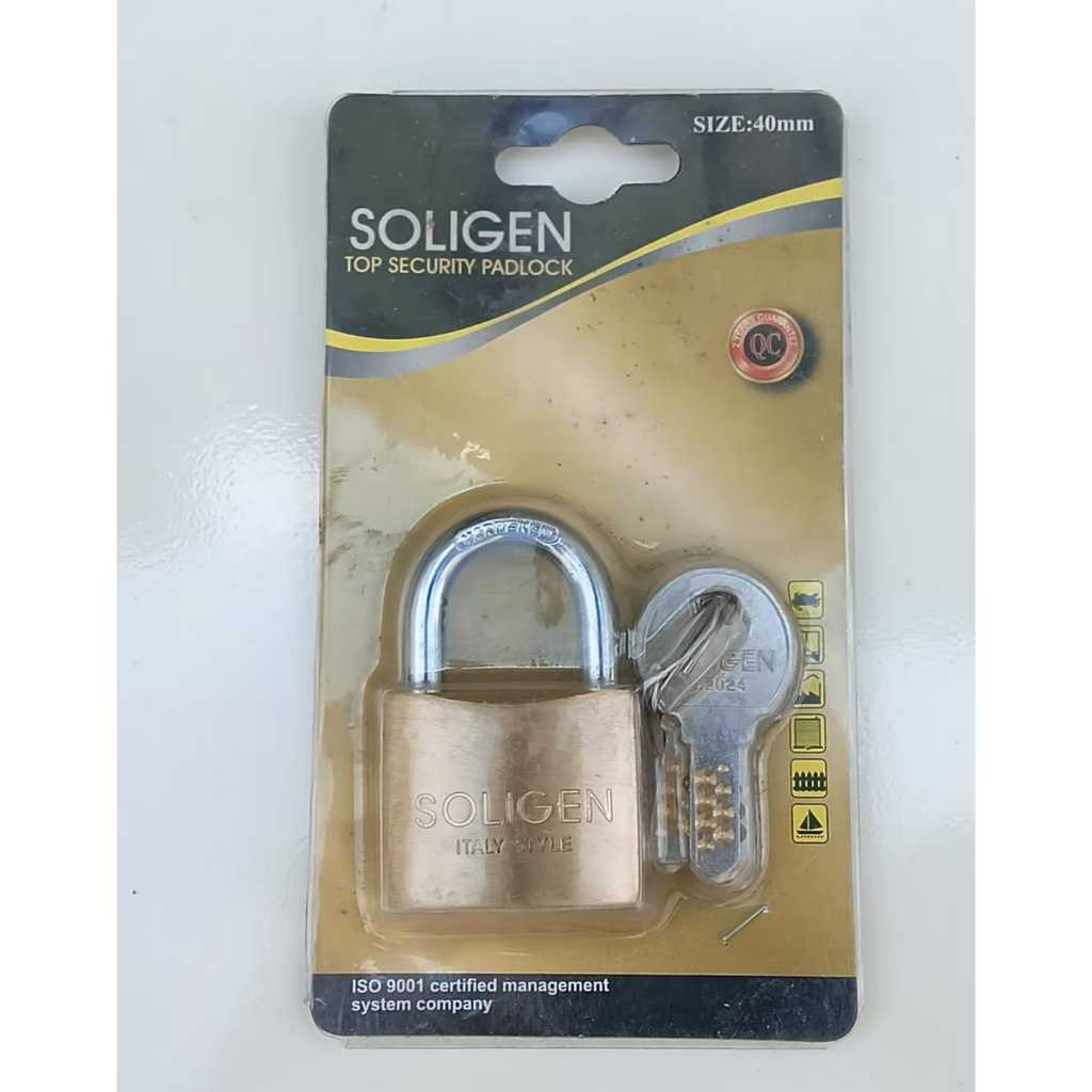 Jual GEMBOK SOLIGEN LEHER PENDEK UKURANG 40MM 50MM 60MM | Shopee Indonesia