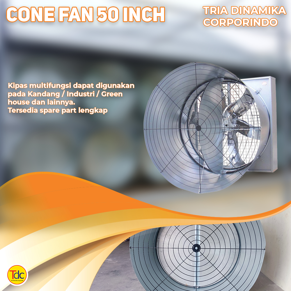 Jual Cone Fan 50" 3 Phase with Butterfly/Blower Kipas 50"/Exhaust Kipas ...
