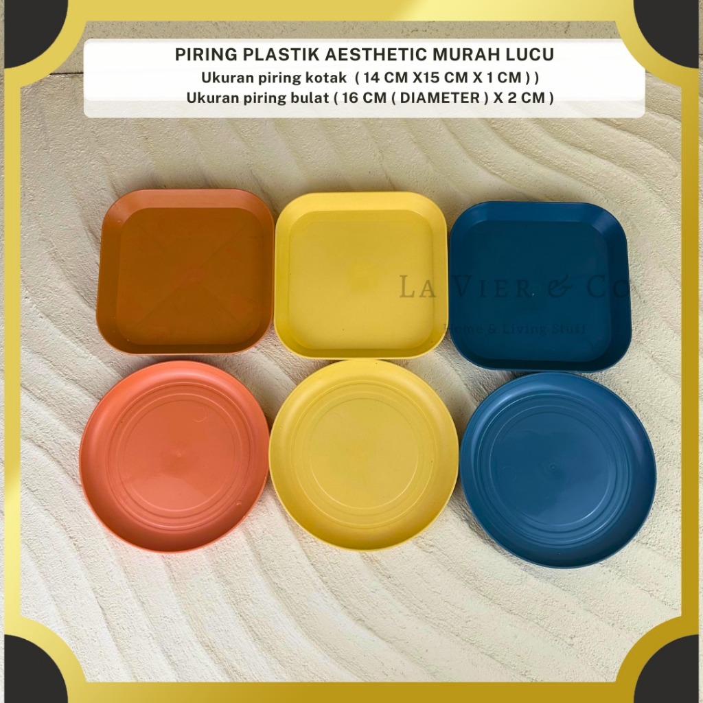 Jual PIRING PLASTIK AESTHETIC MURAH LUCU PIRING MAKAN ANTI BANTING ...
