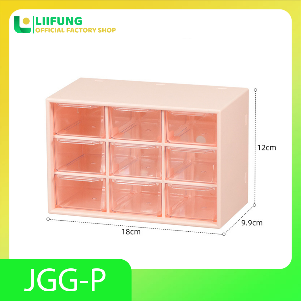 Jual Kotak Laci Perhiasan kotak Aksesoris Mini 9 Sekat / Kotak ...