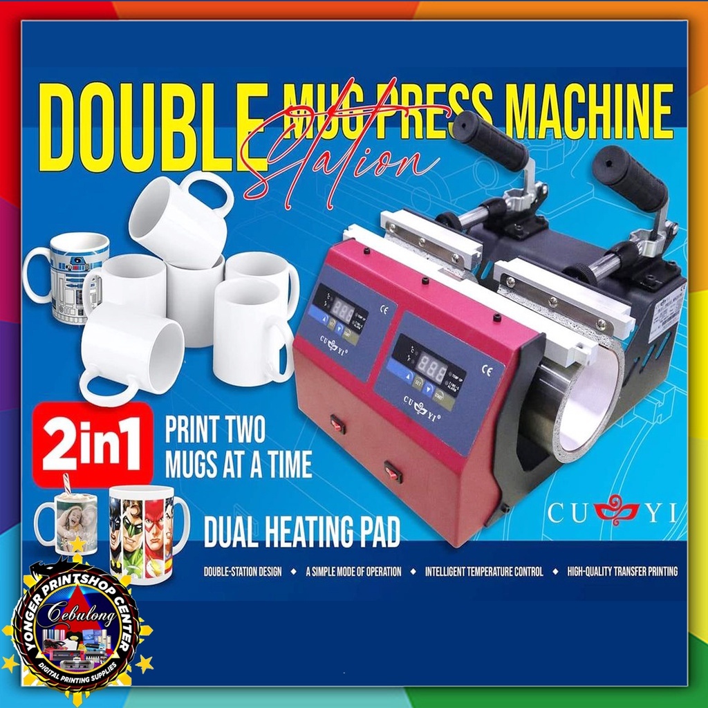 Jual Mesin Press Mug - Double Mug Heat Press (2in1）merek CUYI | Shopee ...