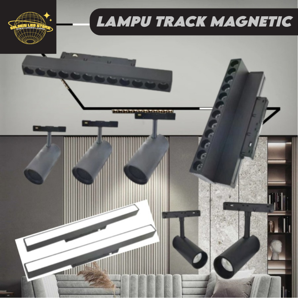 Jual MAGNETIC LED TRACK LAMP / LAMPU TRACK MAGNETIC LED / LAMPU TRACK ...