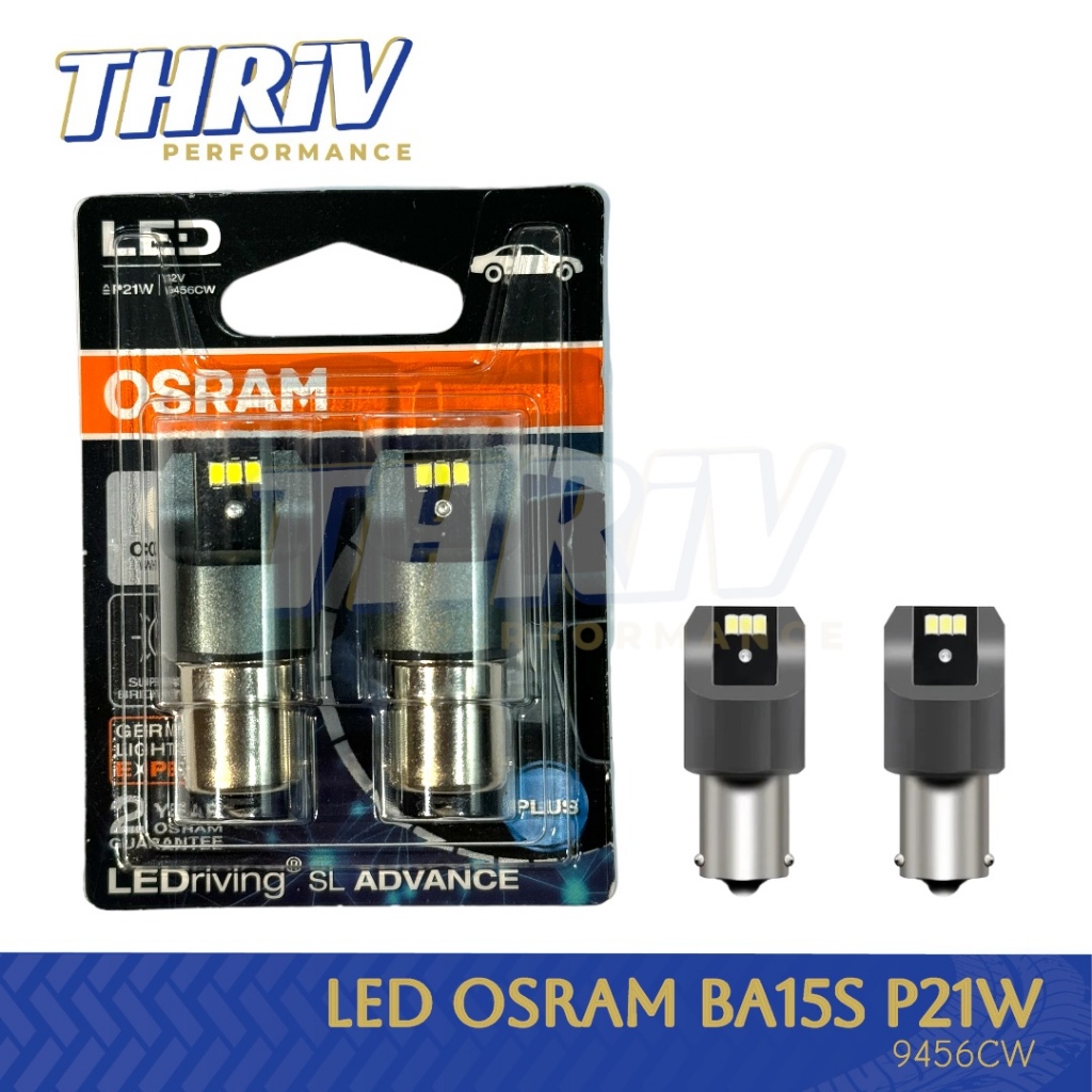 Jual LED Osram BA15S P21W S25 9456CW 6000K Cool White Lampu Mundur Mobil | Shopee Indonesia