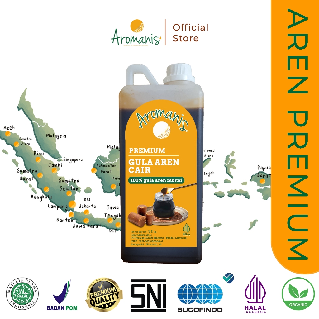 Jual Gula Aren Cair premium Aromanis - Arenga Palm Sugar Liquid 1.2kg ...