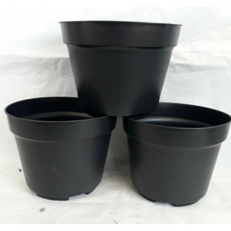 Jual pot hitam uk 20 untuk tanaman bahan tebal | Shopee Indonesia