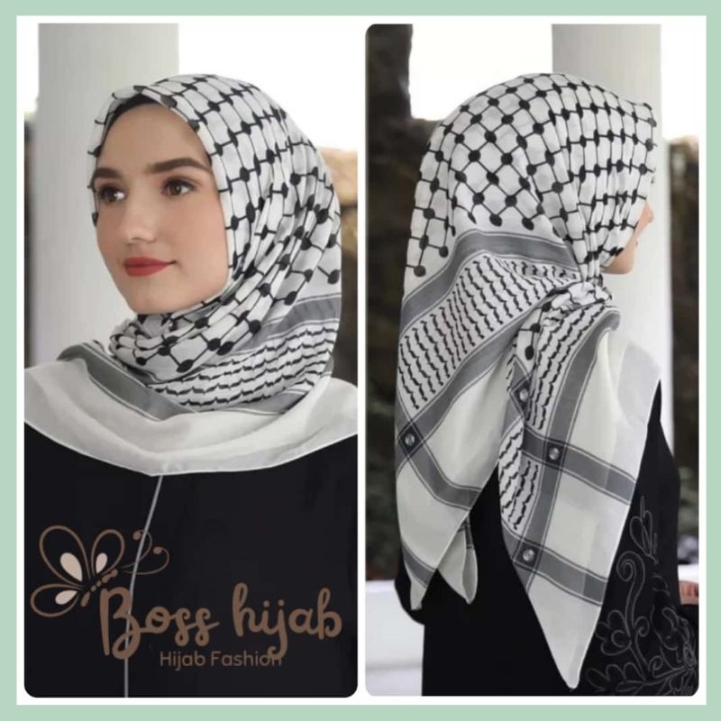 Jual Kerudung palestina segi empat hijab palestina segi empat kerudung ...