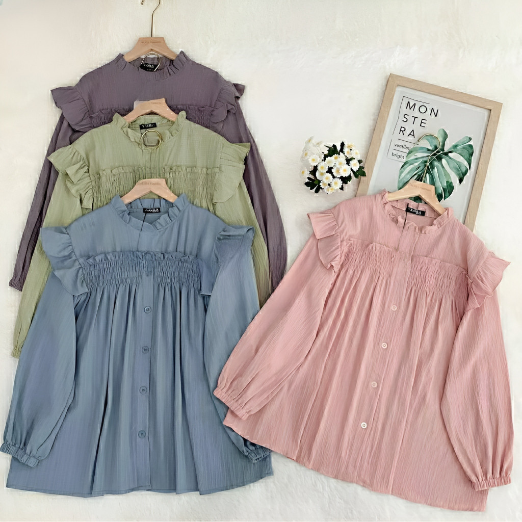 Jual ATASAN WANITA REMAJA KEKINIAN BLOUSE TERBARU KOREAN STYLE | Shopee ...