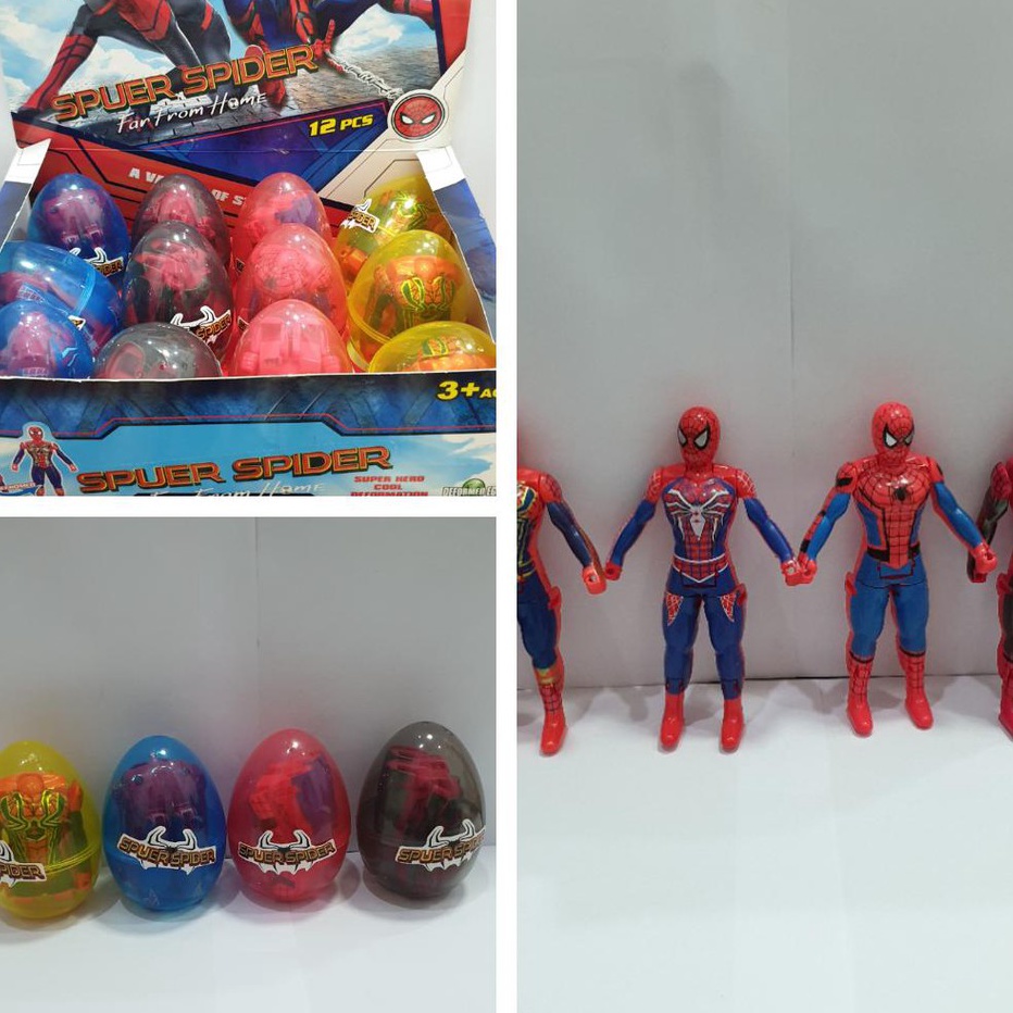 Jual Murah Banget SURPRISE EGG MAINAN TELUR SURPRISE MURAH (SPIDERMAN ...