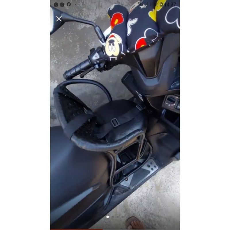 Jual sale jok bonceng anak motor matic terlaris black edition | Shopee ...