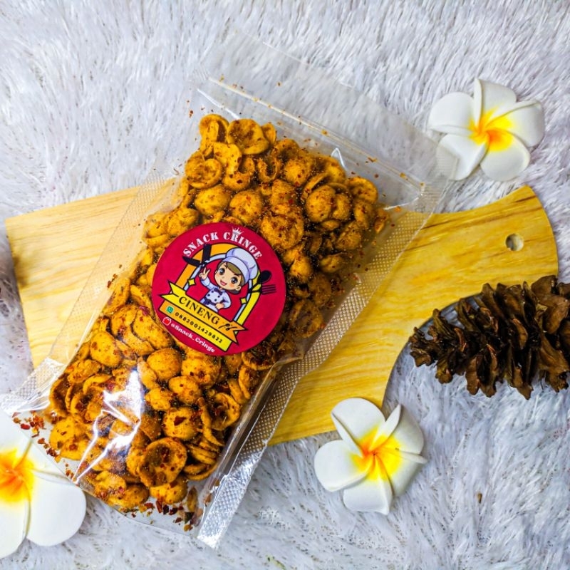 Jual kerupuk kerang haremis/kerupuk keong/100gr/snack cringe viral ...