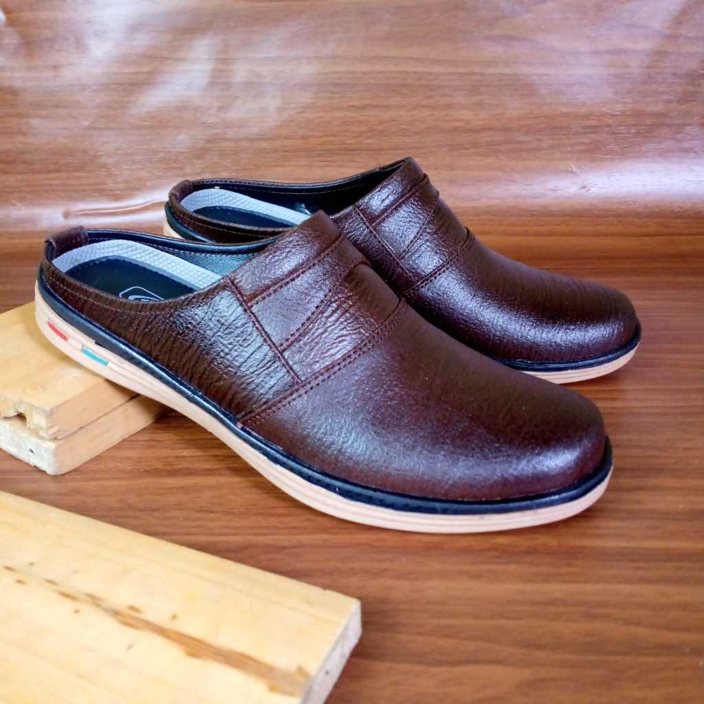 Jual SEPATU SLOP PRIA KULIT ASLI ORIGINAL | Shopee Indonesia
