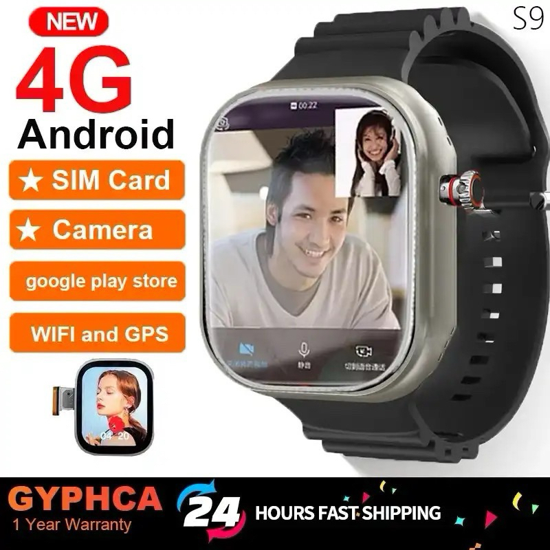 Jual S9 Ultra PRO MAX Android 9.0 Camera Smart Watch 4G Sim Card | Shopee Indonesia