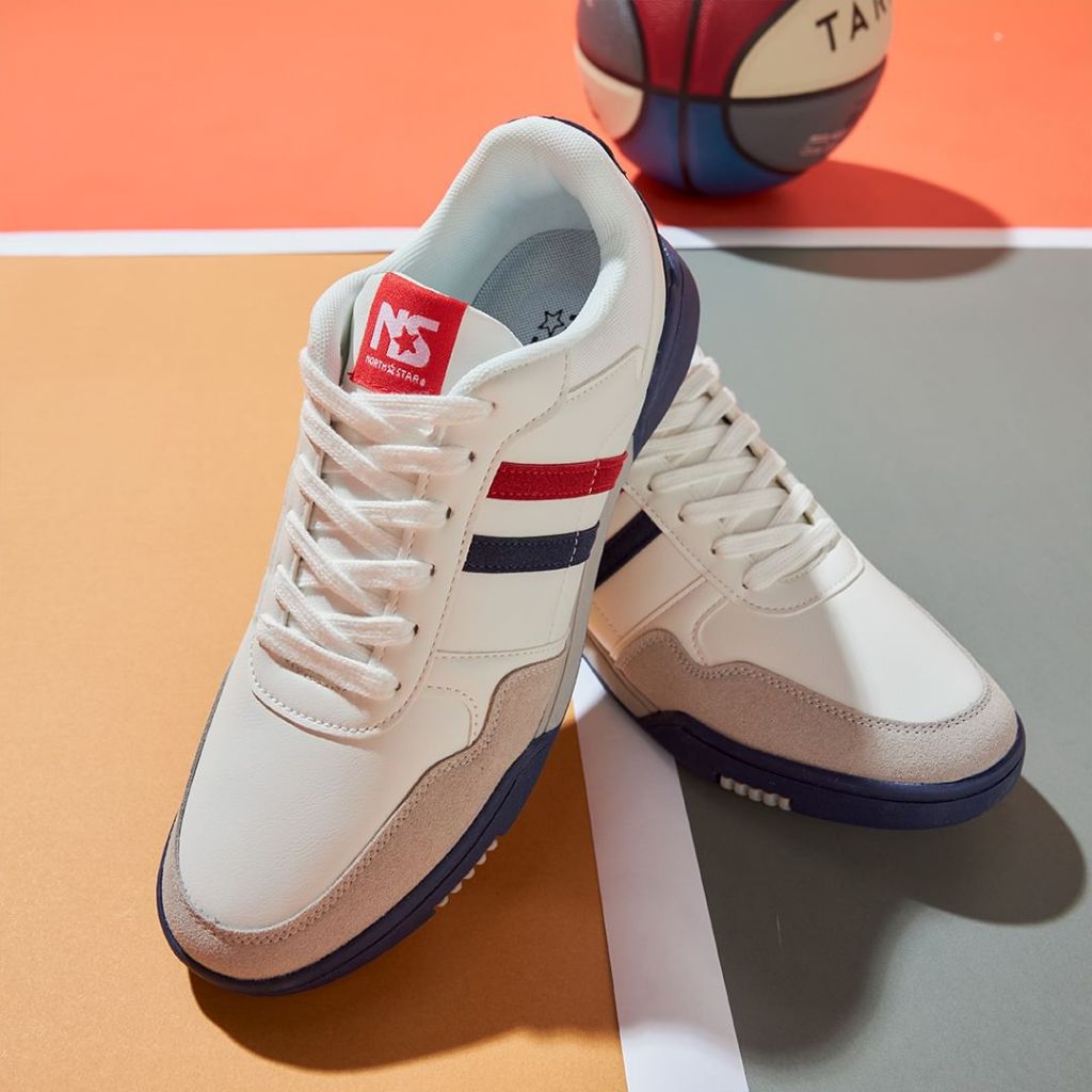 Jual North Star Sepatu Sneakers Pria Classic White Combination | Shopee ...