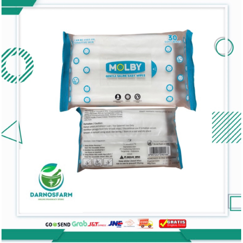 Jual Molby Saline Baby Wipes | Shopee Indonesia