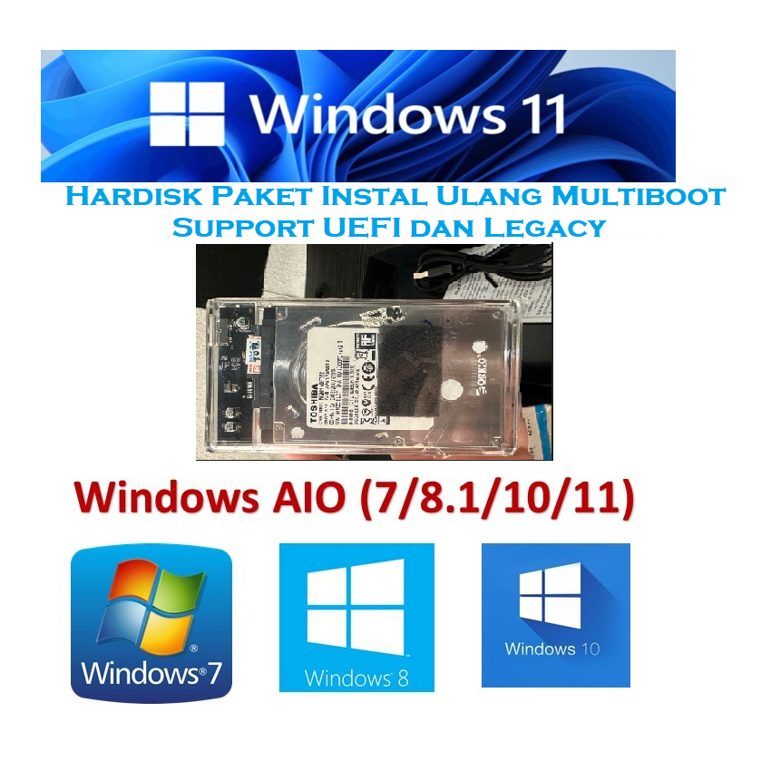 Jual Hardisk Install Ulang Windows Multiboot | Shopee Indonesia