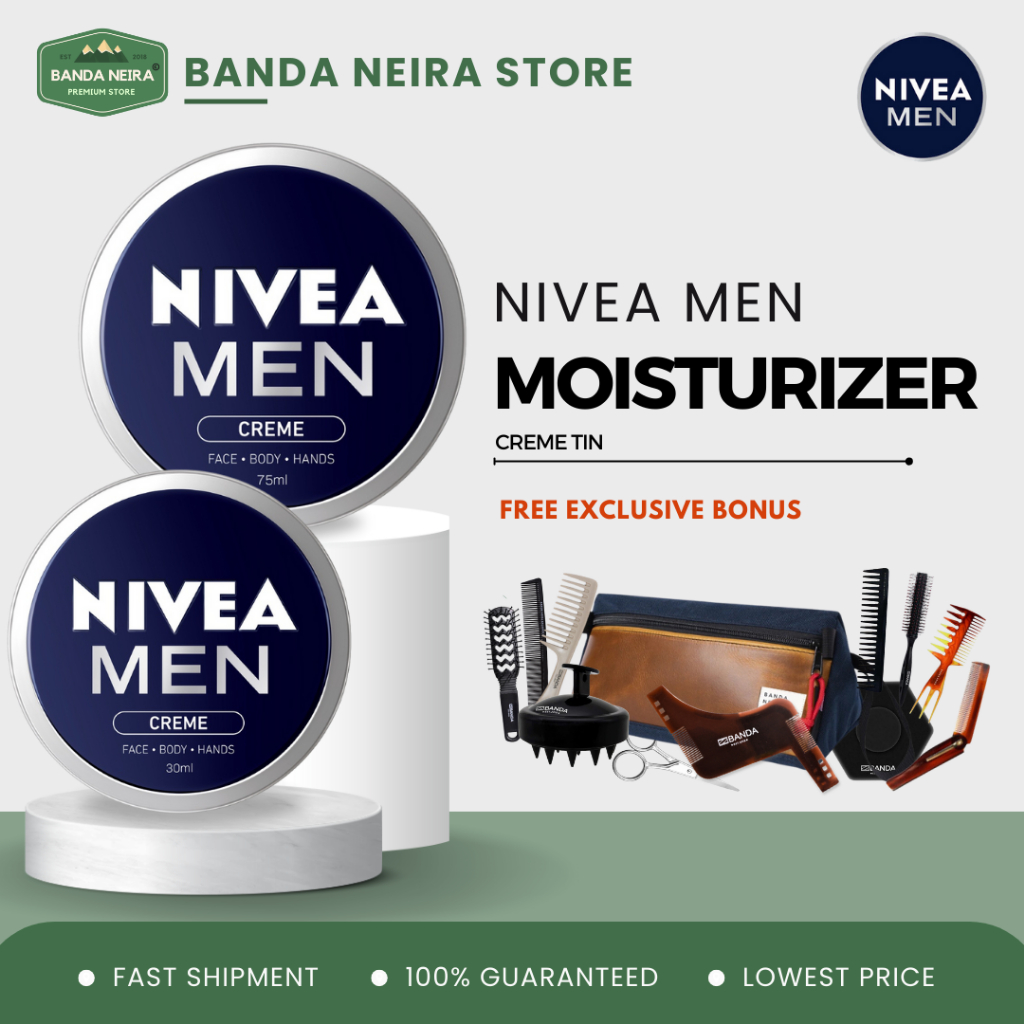 Jual NIVEA MEN Creme Tin Face Body Hands Moisturizer / Pelembab Kulit ...