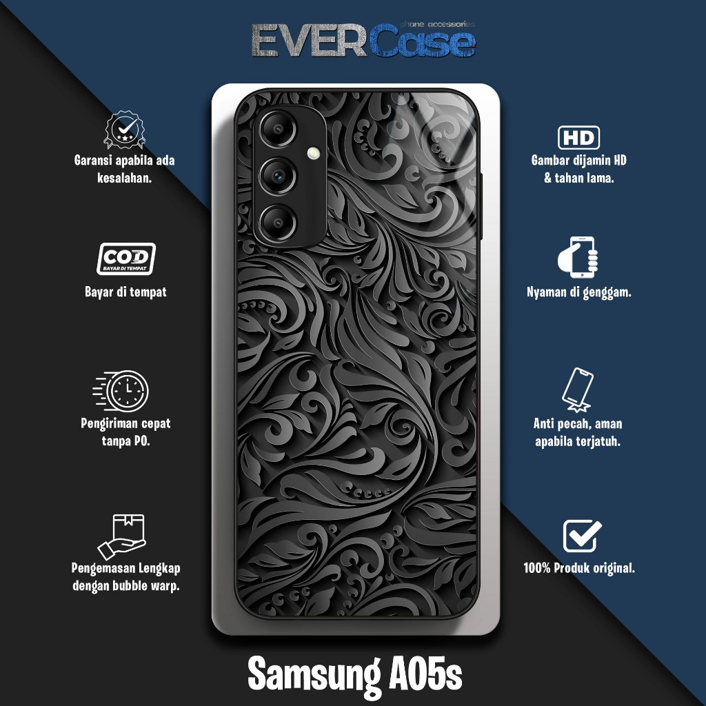 Jual (EV04) Softcase Glass Samsung A05S A05 SERIES Relief Case Kaca ...