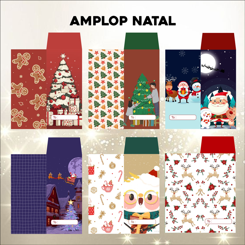 Jual Amplop Natal Angpao Angpau Natal bisa custom tambah nama | Shopee ...