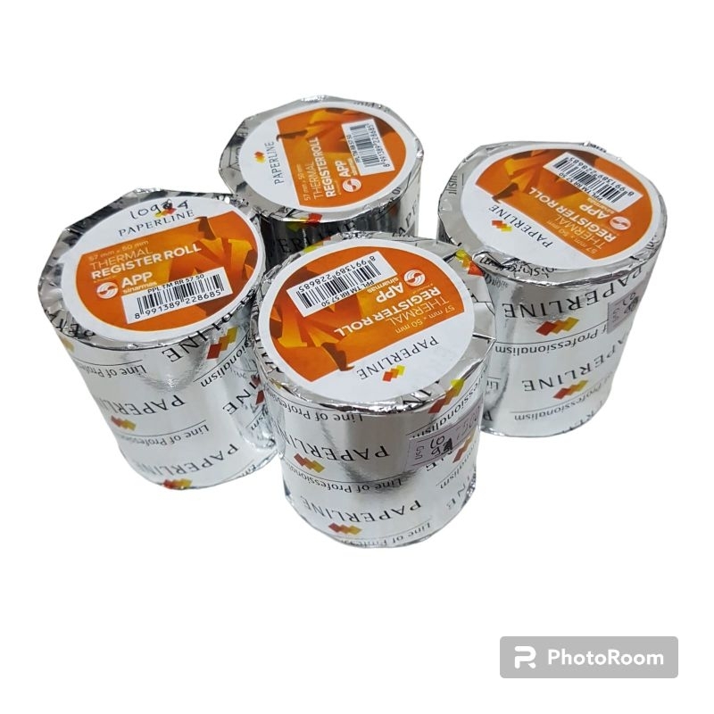 Jual KERTAS THERMAL REGISTER ROLL MEREK PAPERLINE 57x50/BLUEPRINT 80x80 ...