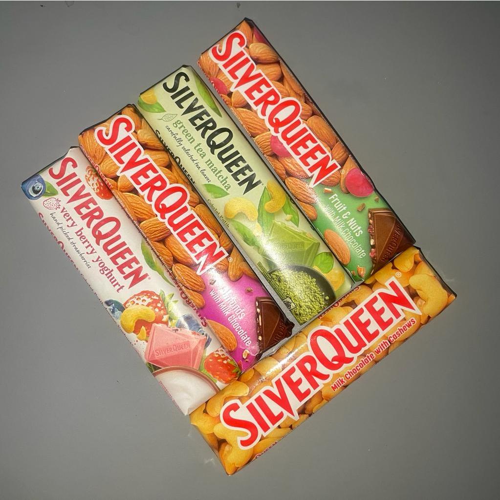 Jual SILVERQUEEN 22GR ECER CASHEW / ALMOND / FRUIT NUTS / GREEN TEA ...
