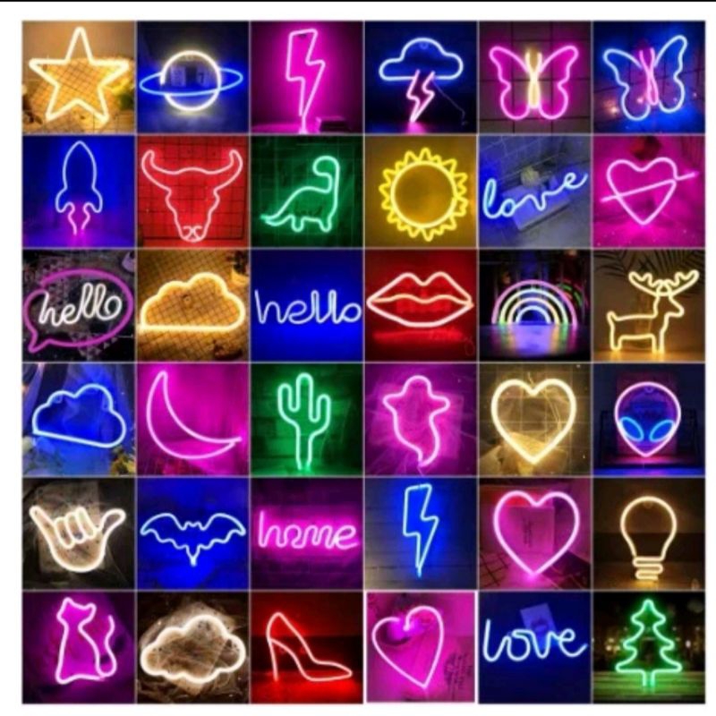 Jual Lampu LED Neon Flex Untuk Tulisan Huruf dan Gambar | Shopee Indonesia