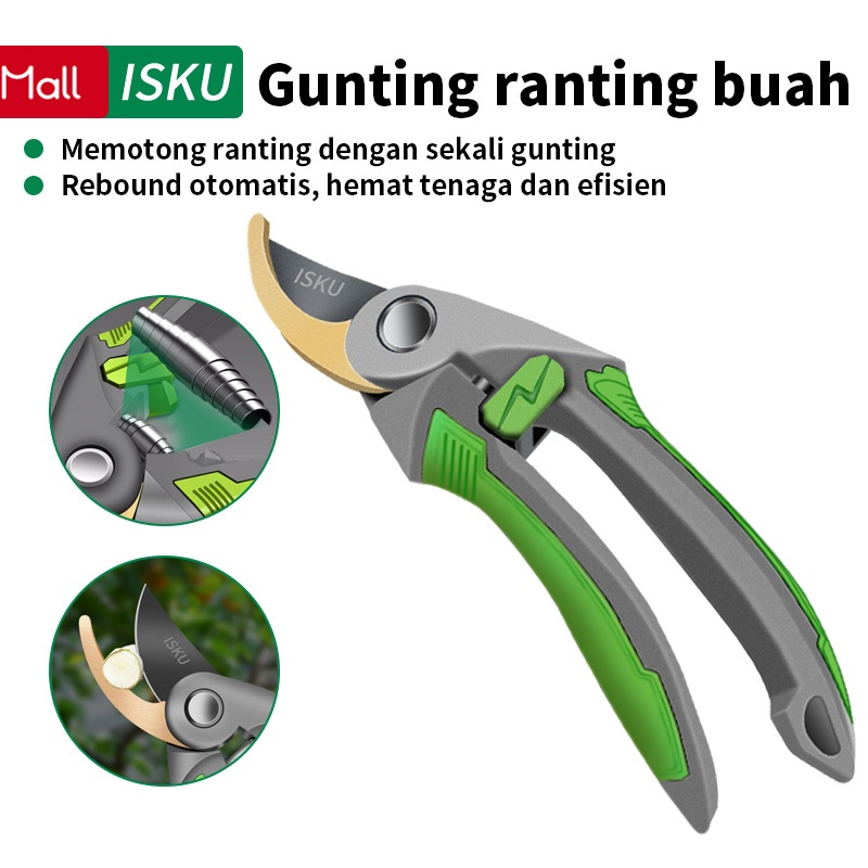 Jual ISKU Gunting Dahan 8 Inch Dan Ranting Bunga Tanaman Gunting Kebun/Pruning Shears Alat ...