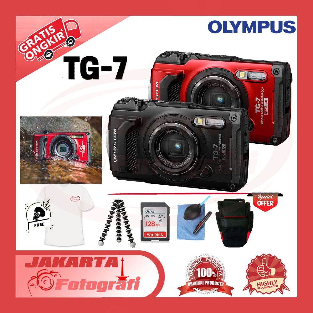 Jual Olympus Tough TG-7 TG7 Digital Pocket Camera Underwater Waterproof | Shopee Indonesia
