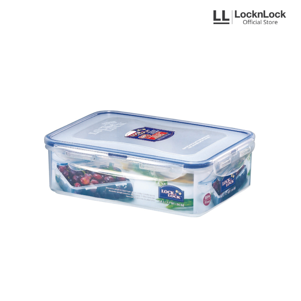 Jual LocknLock Classic Kotak Makan Rectangular Short 1.6L - HPL824 | Shopee Indonesia