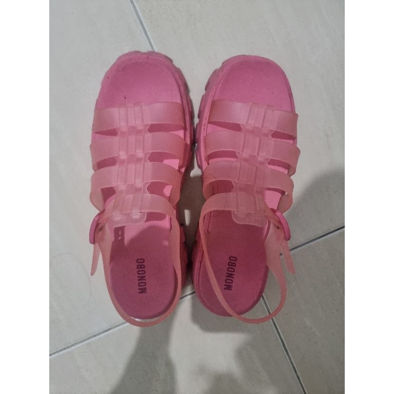 Jual JUAL RUGI - READY MONOBO MILAN II PINK (preloved) | Shopee Indonesia