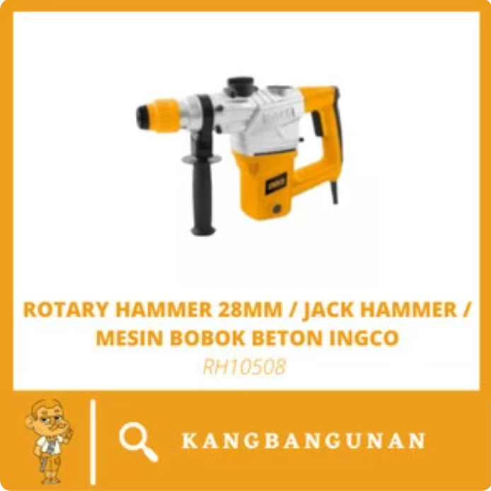 Jual ROTARY HAMMER 28MM / JACK HAMMER / MESIN BOBOK BETON INGCO RH10508 ...