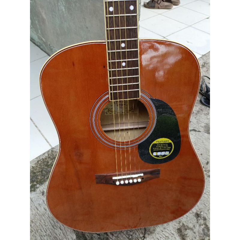 Jual Gitar Akustik Cort Jumbo Coklat | Shopee Indonesia