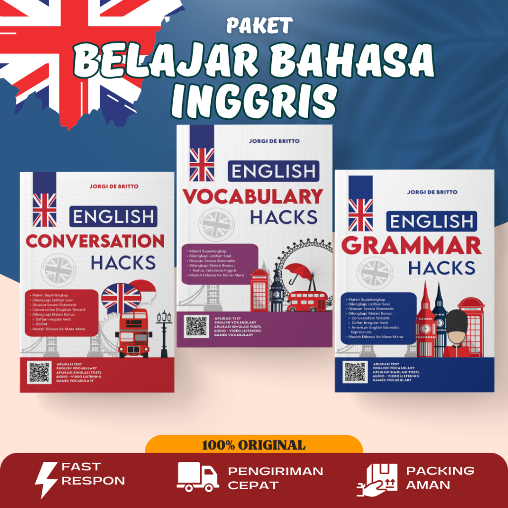 Jual Paket Buku Bahasa Inggris Hack, Belajar Bahasa Inggris Untuk ...