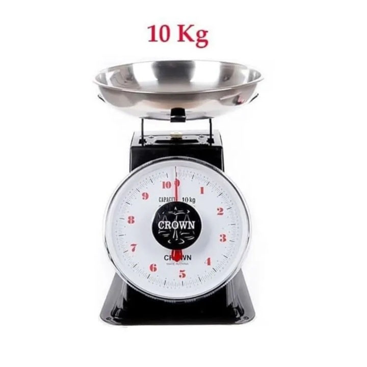 Jual Timbangan CROWN 15kg Besi Stainless Jarum Analog Manual Duduk Sembako Telor Kue Tepung Buah ...