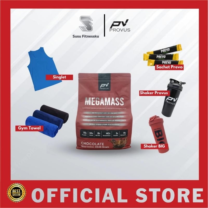 Jual Provus Mega Mass 10 lb - 20 Serving Weight Gainer Penambah Berat ...