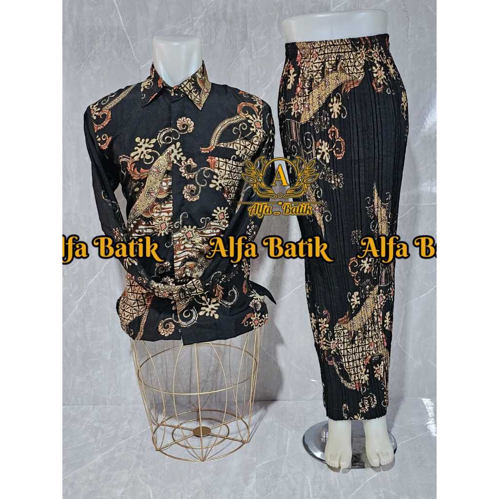Jual Alfa Batik - Couple Batik / Kemeja Panjang Batik / Set Batik ...