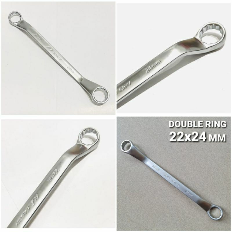 Jual KUNCI DOUBLE RING UKURAN 6X7/8X9/8X10/10X11/10X12/12X13/12X14/14X15/14X17/16X17/18X19/20×22 ...