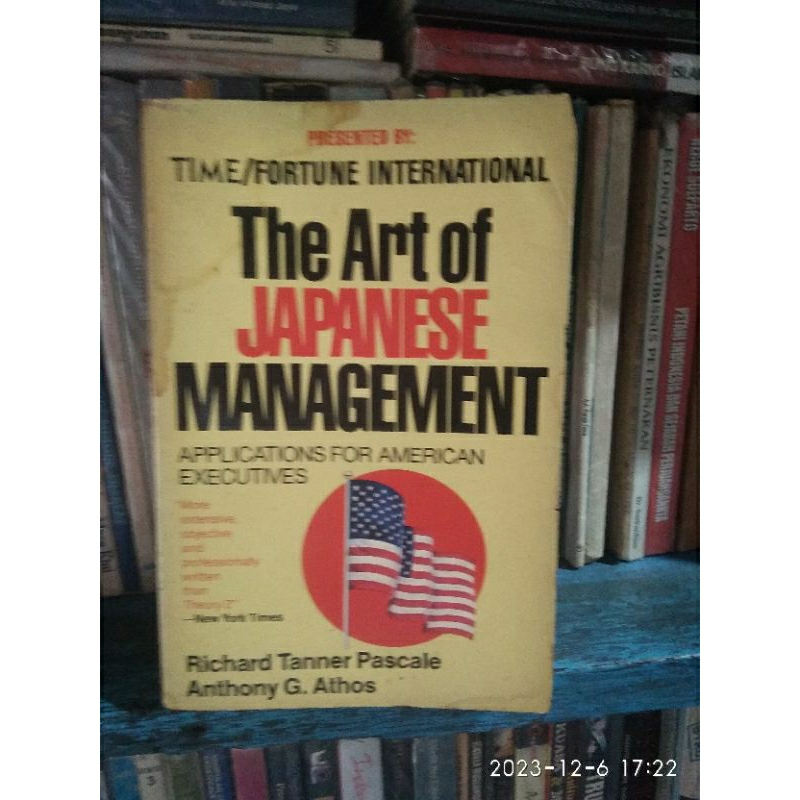 Jual ORIGINAL THE ART OF JAPANESE MANAGEMENT Richard Tanner Pascale | Shopee Indonesia